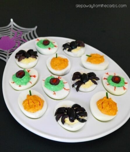 Halloween Deviled Eggs - Step Away From The Carbs