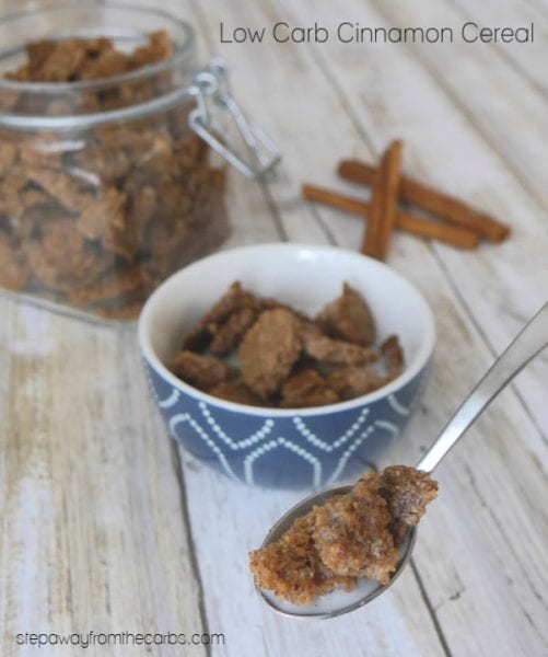 Low Carb Cinnamon Cereal - Step Away From The Carbs
