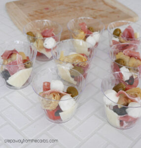Low Carb Antipasto Cups - Step Away From The Carbs