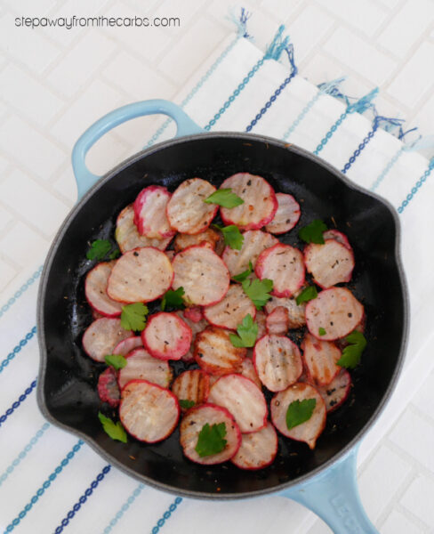 Low Carb Fried Radishes - Step Away From The Carbs