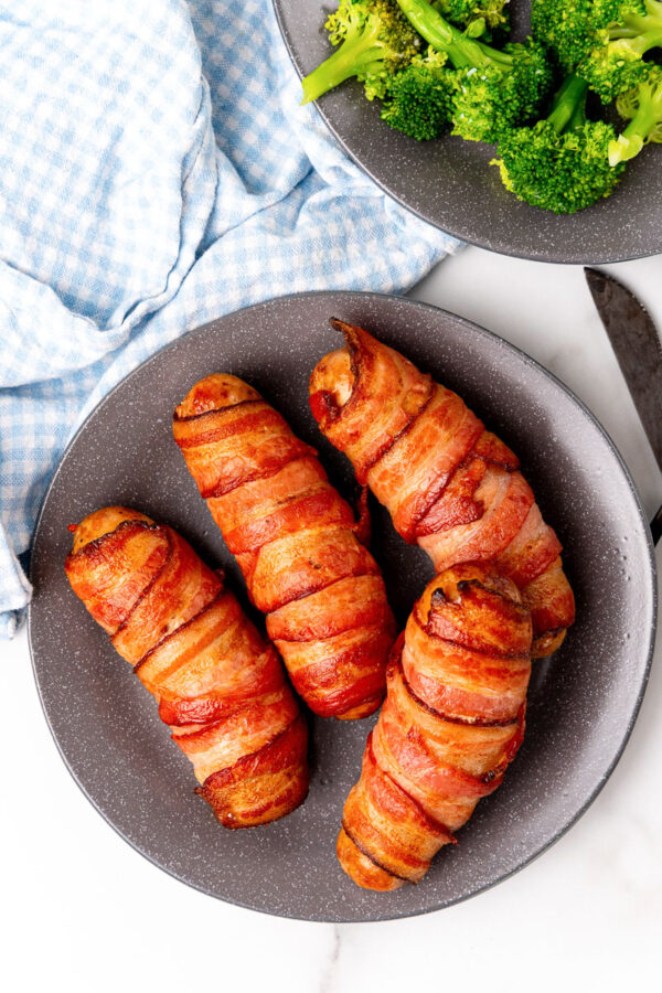 Bacon Wrapped Sausages - Step Away From The Carbs